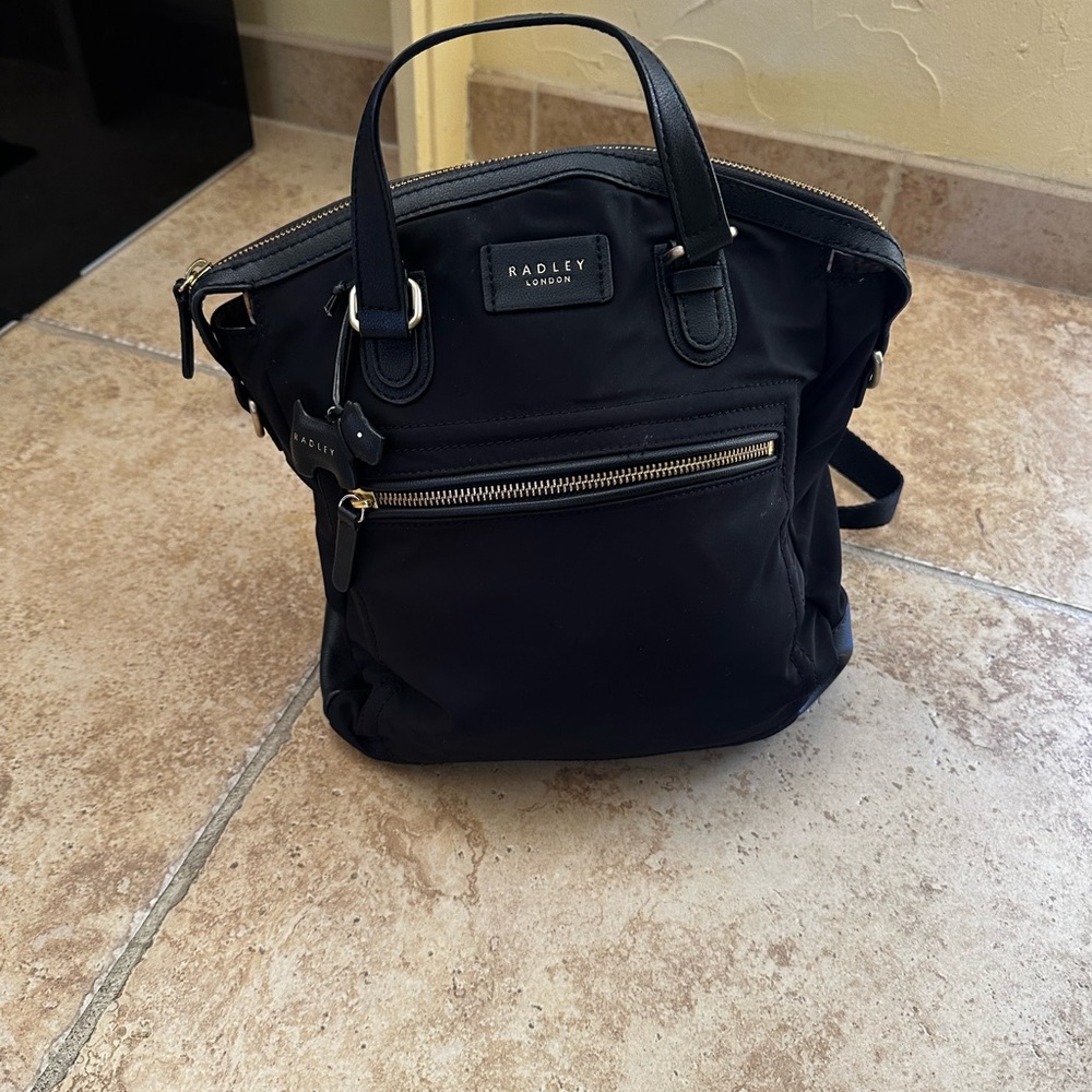 Radley London Black Backpack With Leather Details And… - Gem